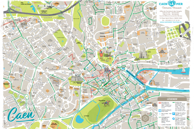 Télécharger le Plan de la ville de Caen - Mister J